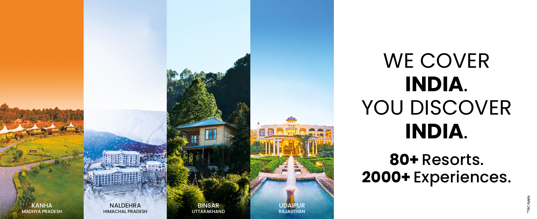 Holiday at 100+ Resorts in India and Abroad with Club Mahindra